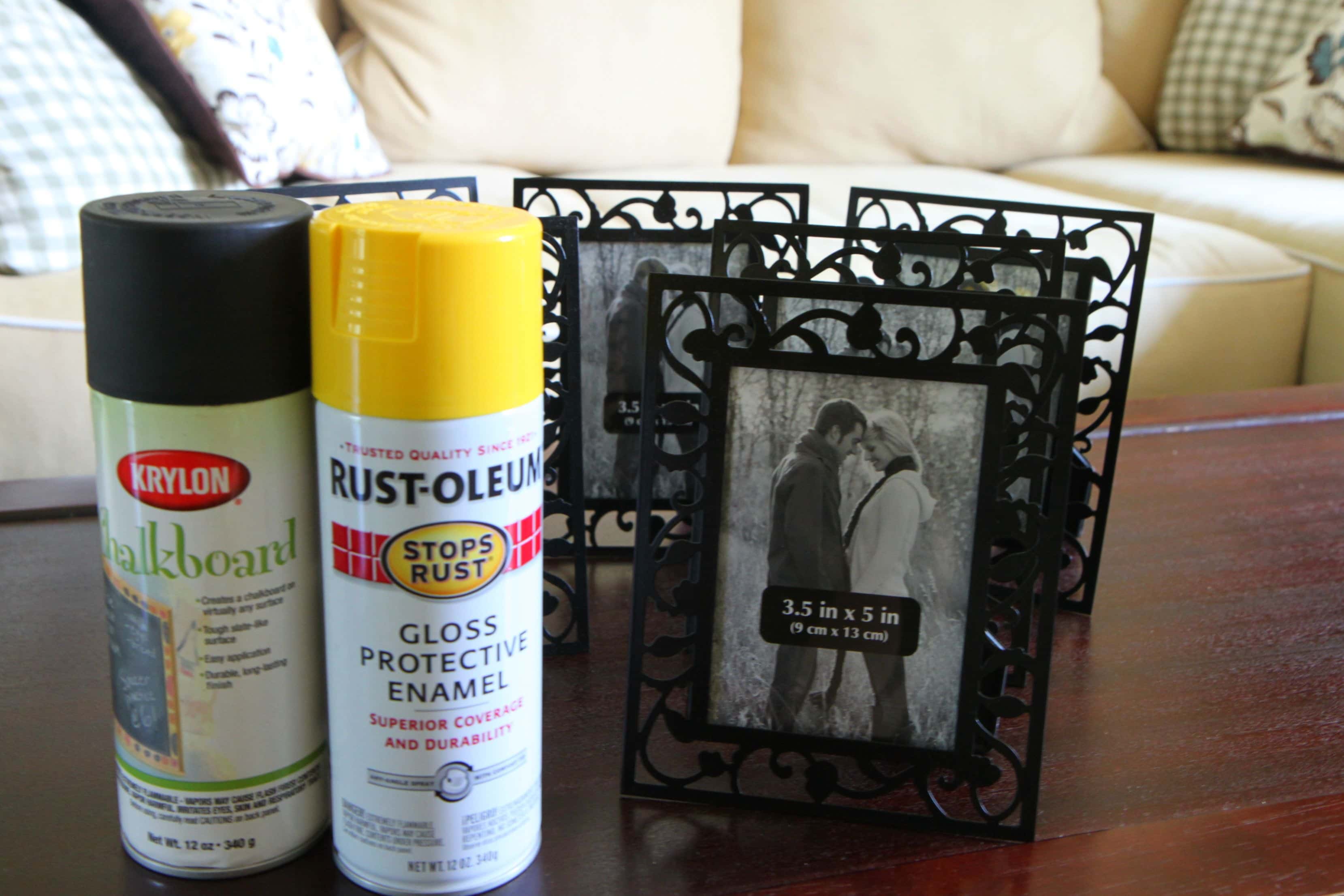 Dollar Store Craft: DIY Chalkboard Food Label Frames - MomAdvice